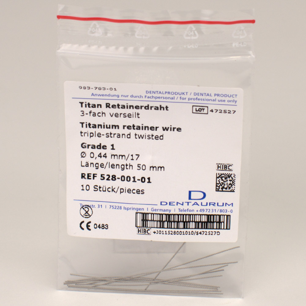 Titan Retainerdraht | Drähte und Klammern | KFO | Labor | austro dent ...